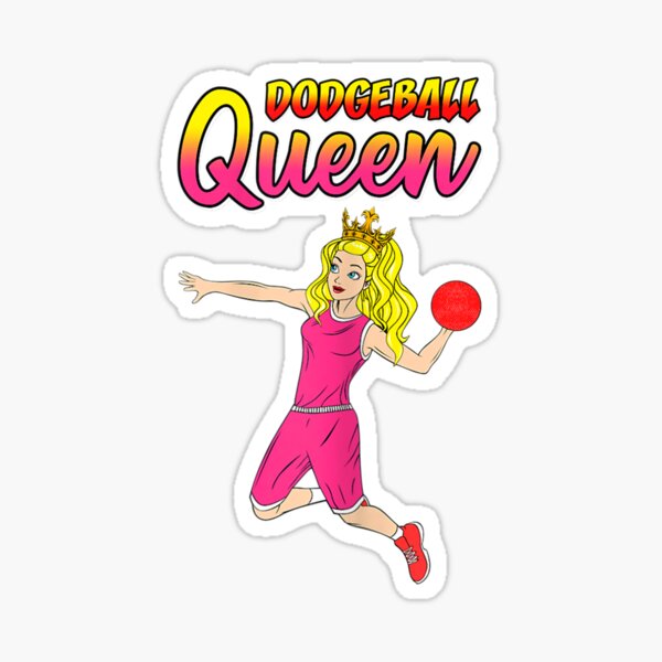 "Girl Dodgeball Queen" Sticker for Sale by Carmensheppard | Redbubble