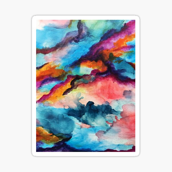 "Unexpected Painting Blends " Sticker for Sale by Elizabeth Karlson ...