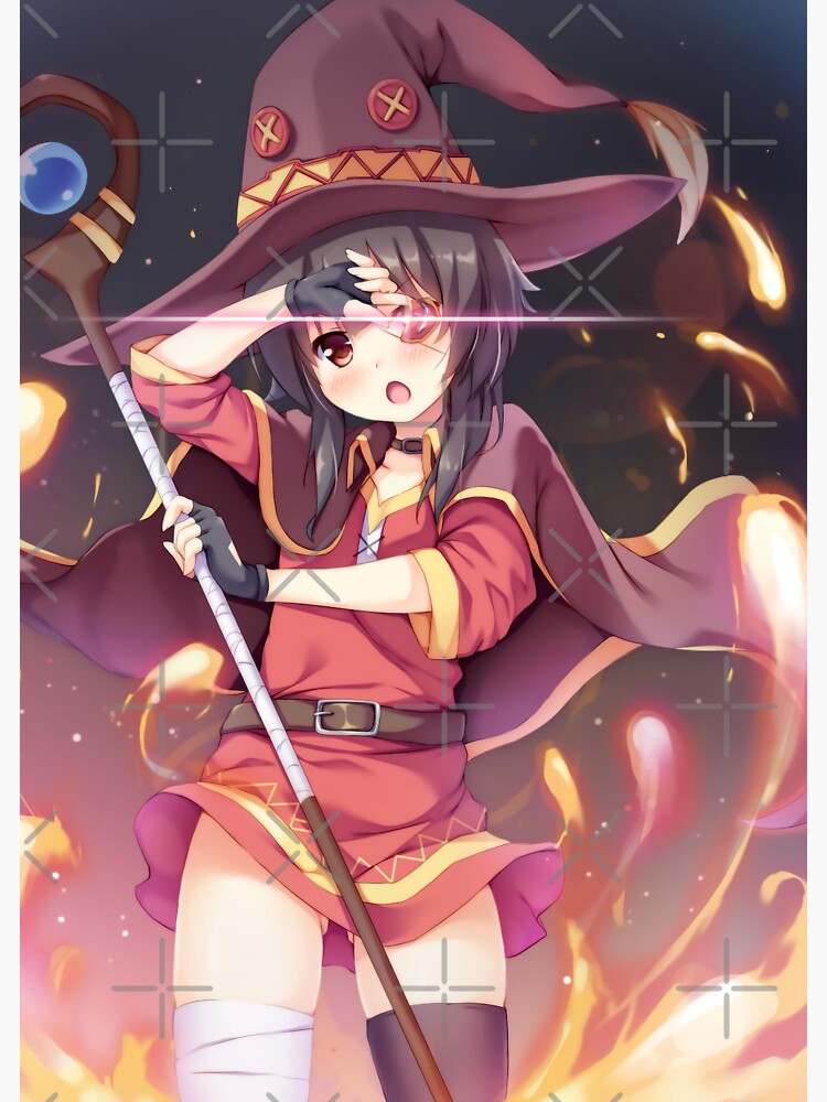 "Megumin Konosuba For Wibu" Sticker for Sale by lorypig | Redbubble