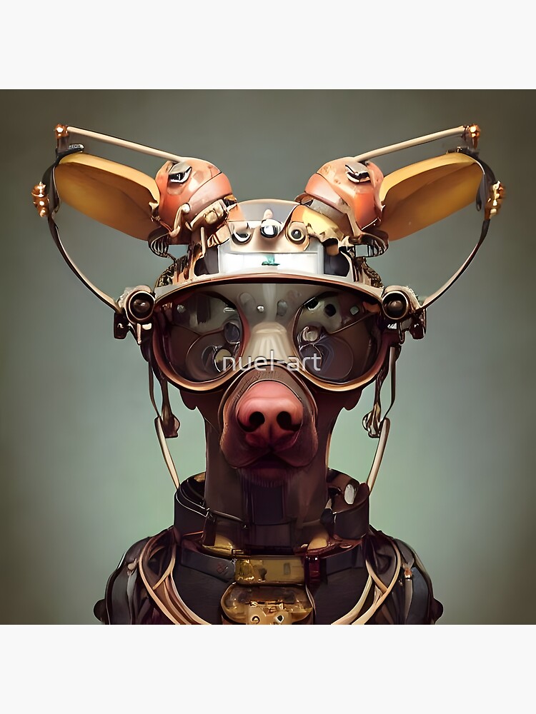 "Steampunk Dog" Poster for Sale by nuel-art | Redbubble