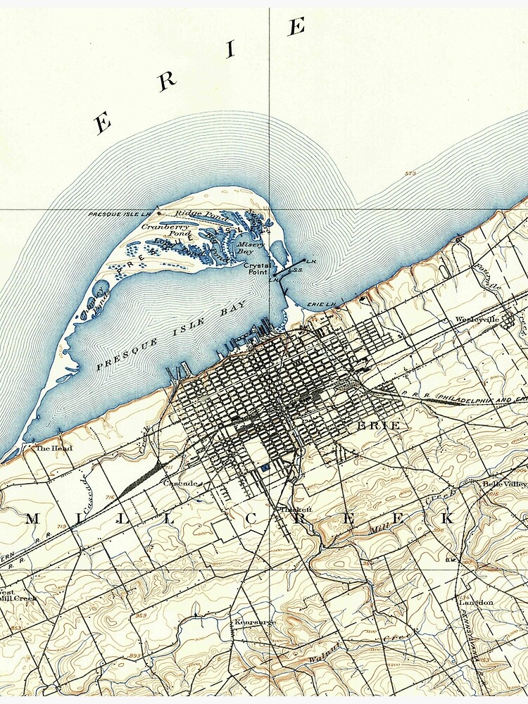 "Vintage Map of Erie Pennsylvania (1899) " Poster for Sale by ...
