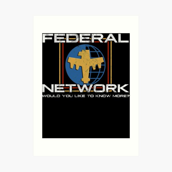 "Federal Network logo inspired by Starship Troopers" Art Print for Sale ...