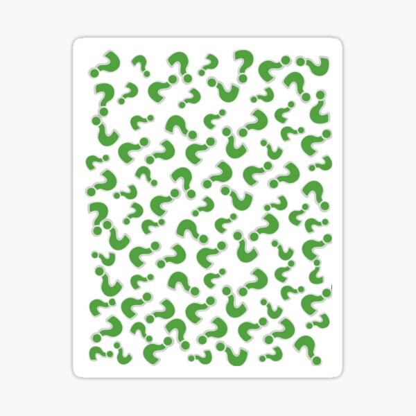 "Design 39 Question mark" Sticker for Sale by Mushroom-Tea | Redbubble