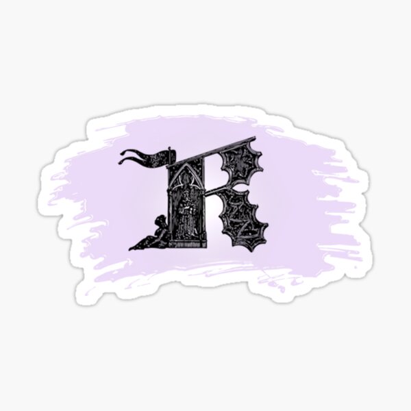 "Gothic letter R – Alphabet typography" Sticker for Sale by ...