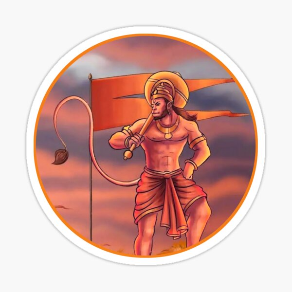 "Bhagwan Hanuman ji bajrang bali god hanuman" Sticker for Sale by ...