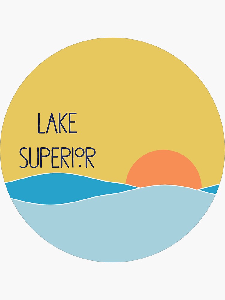 "Lake Superior circle" Sticker for Sale by brookenich05 | Redbubble