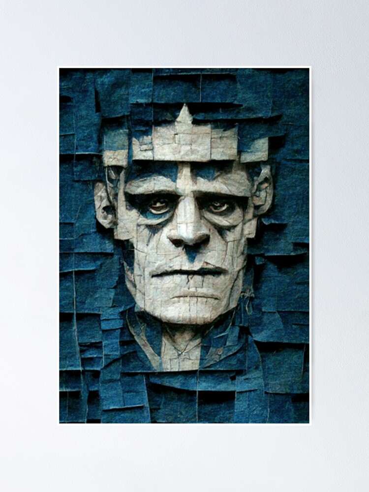 "Frankenstein's Portrait " Poster for Sale by SaltyPork | Redbubble