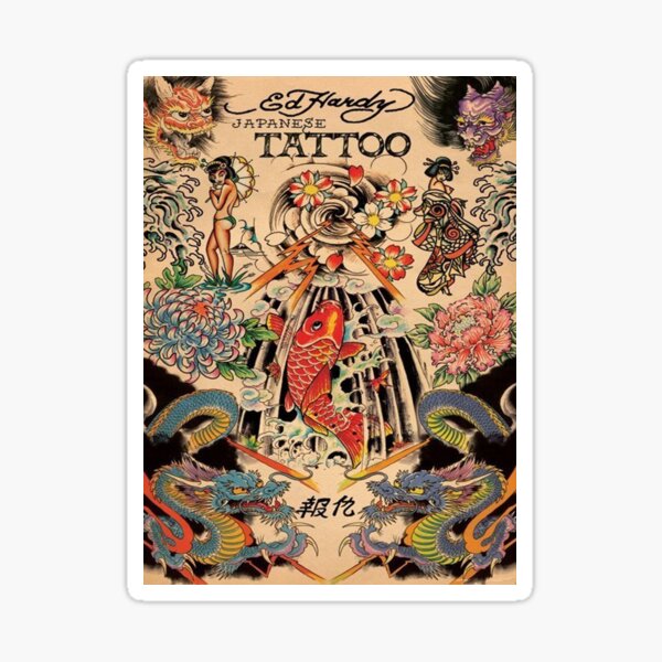 "Japanese Tattoo" Sticker for Sale by alecustom | Redbubble