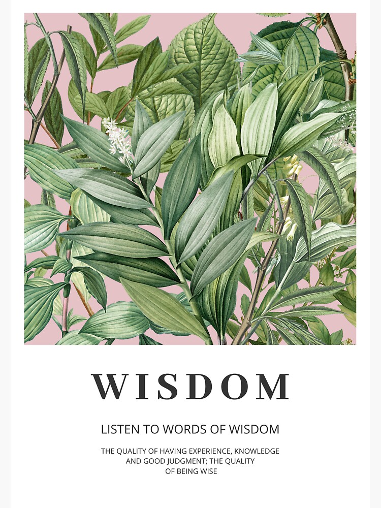 "Plants Wisdom" Sticker for Sale by pixelmay | Redbubble