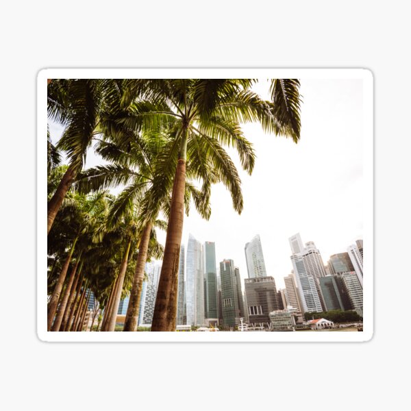 "marina bay skyline in singapore" Sticker for Sale by franckreporter ...