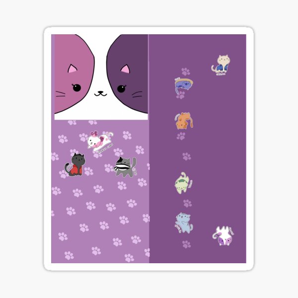 "Aphmau Cat " Sticker for Sale by deeralipscom | Redbubble