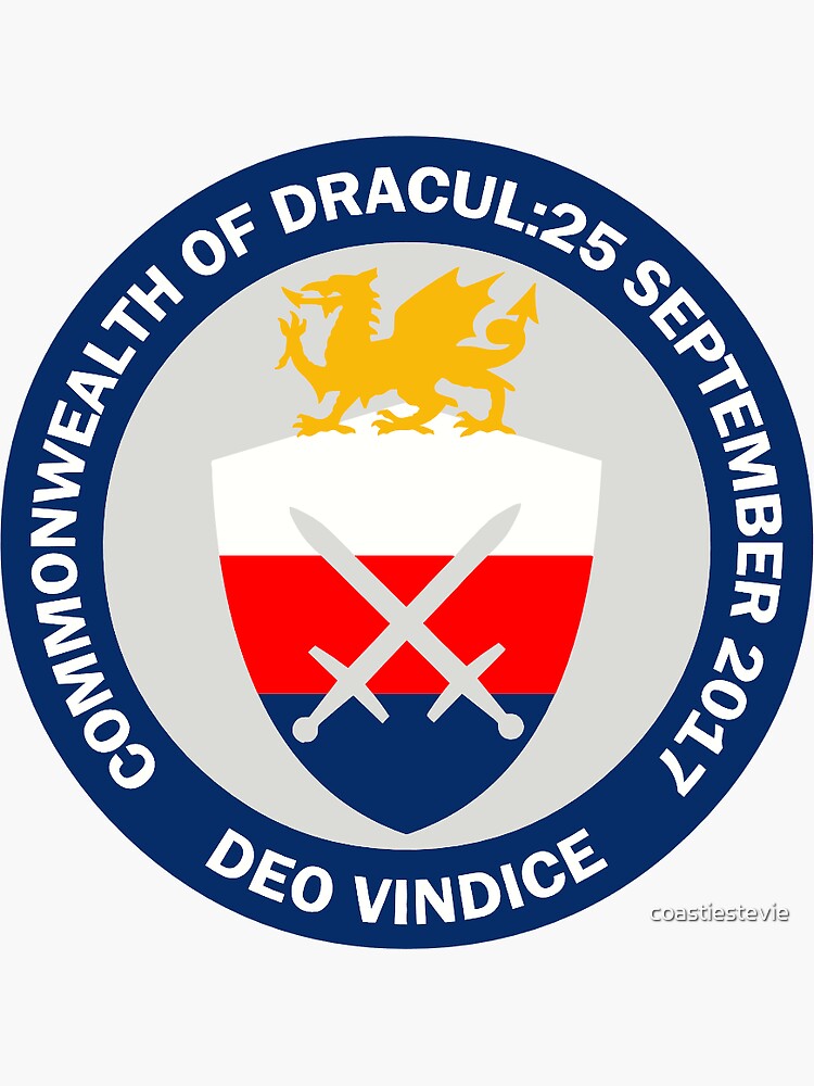 "Dracul 2018 Great Seal" Sticker for Sale by coastiestevie | Redbubble
