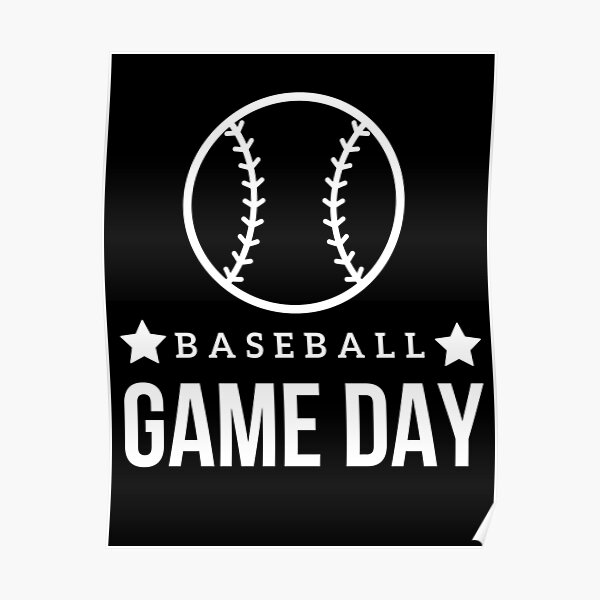 "Gameday baseball design stickers sport svg" Poster for Sale by ...