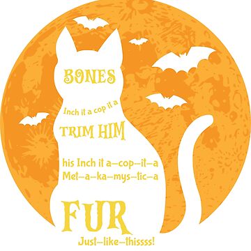 "Hocus Pocus Binx Black Cat Spell" Kids T-Shirt for Sale by Theorem22 ...