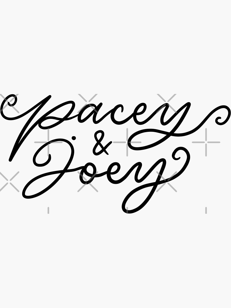 "Pacey & Joey " Sticker for Sale by cranberryrose22 | Redbubble