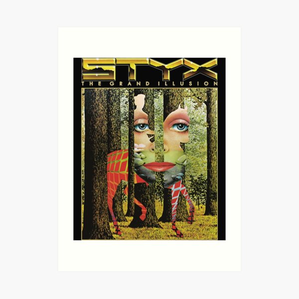 "Band the STYX Grand Illusion Vintage" Art Print for Sale by ...