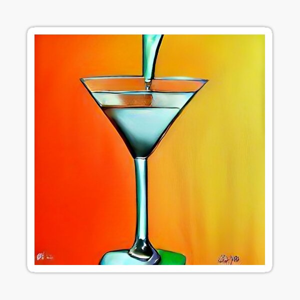 Cocktail Art 5 Sticker For Sale By Wadelcl Redbubble