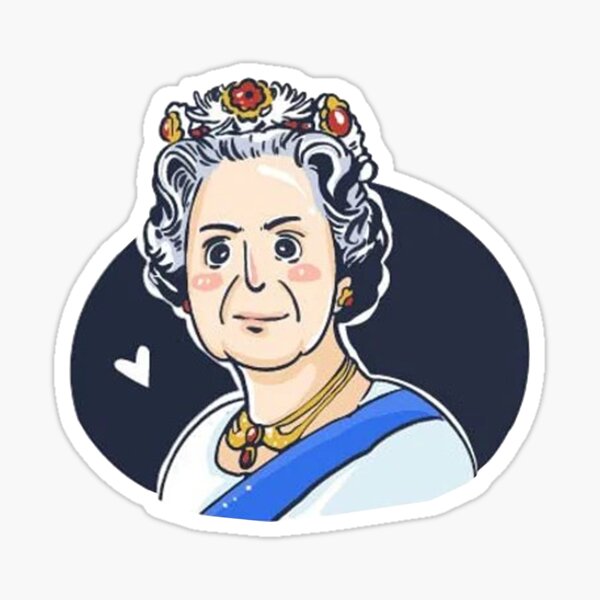 Queen Elizabeth Ii Sticker For Sale By Utracip22 Redbubble