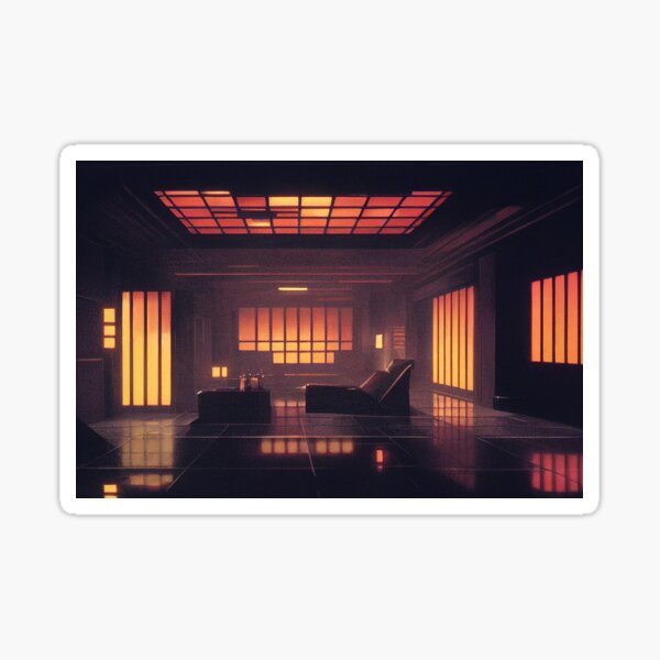 "Blade Runner Inspired Apartment Art " Sticker for Sale by NianderQuinn ...