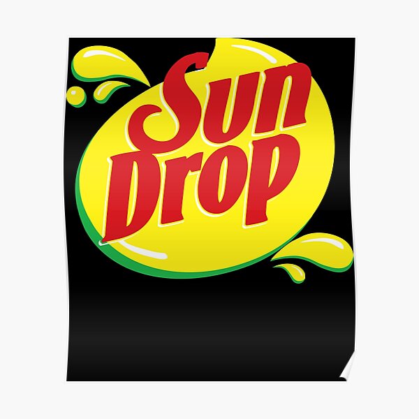 "Modern Sundrop Logo" Poster for Sale by Donavenwolfe | Redbubble