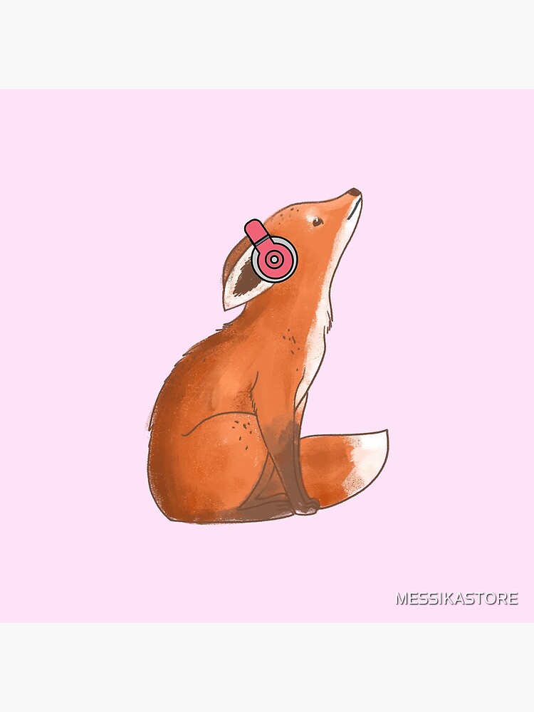 "Smiling Musical Fox" Poster for Sale by MESSIKASTORE | Redbubble