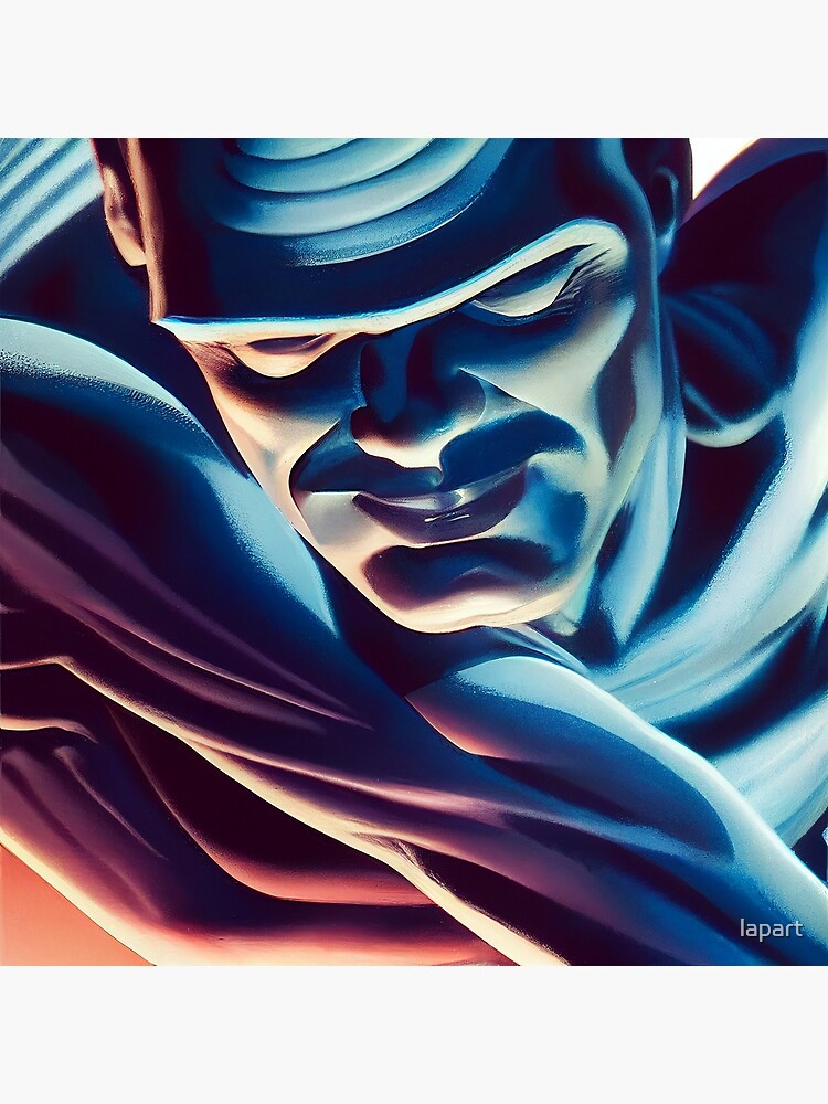 "Silver Man - Blue Man - Muscle Man" Poster for Sale by lapart | Redbubble