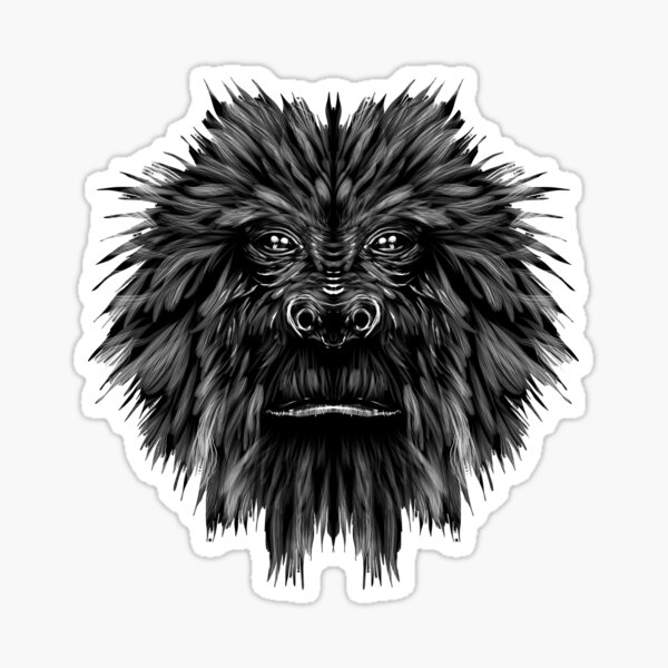 "Ape " Sticker by fakeface | Redbubble
