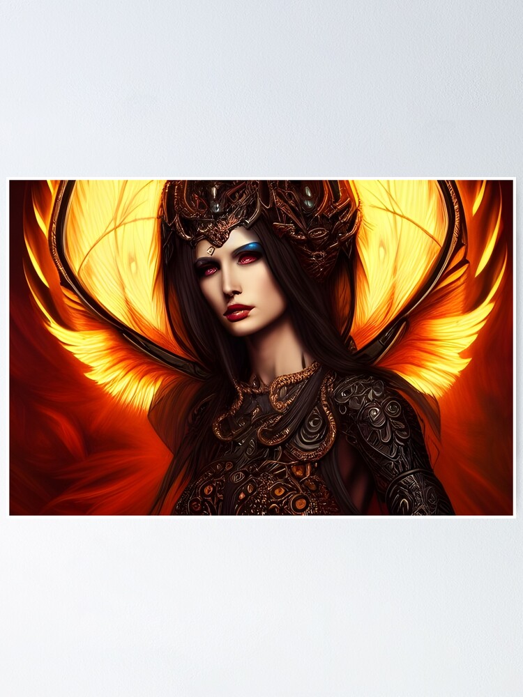 "Lady Lucifer Goddess of Hellfire" Poster for Sale by Nitram1990 ...