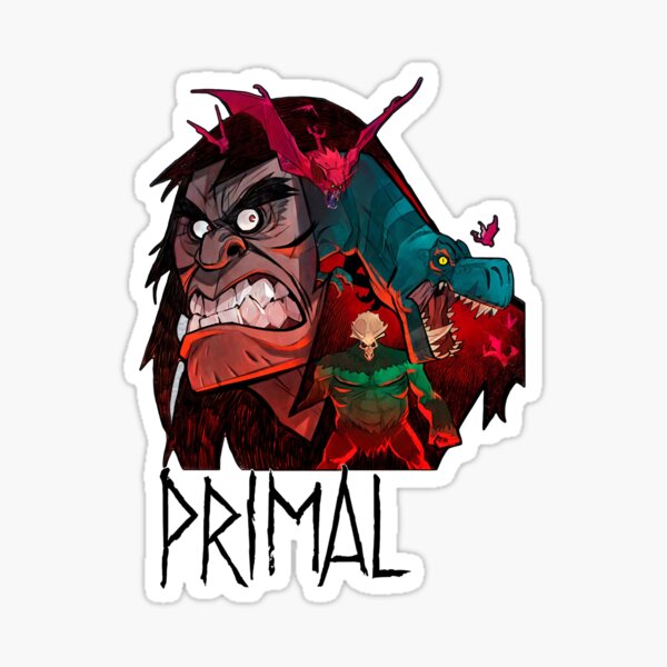 "Genndy Tartakovsky Primal " Sticker for Sale by foemylangShop | Redbubble