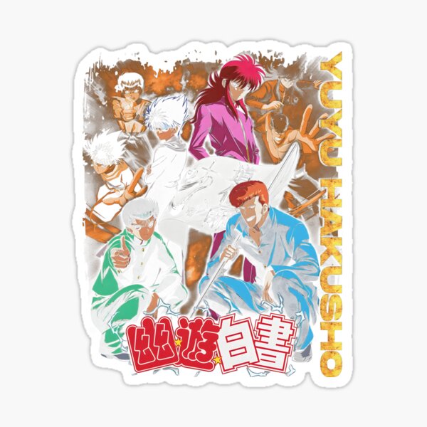 "90s Vintage Yu Yu Hakusho" Sticker for Sale by GieselaNaumann | Redbubble