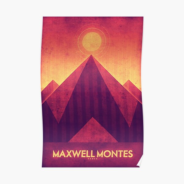 Poster « Venus | Maxwell Montes | Art de l'espace », par FabledCreative ...