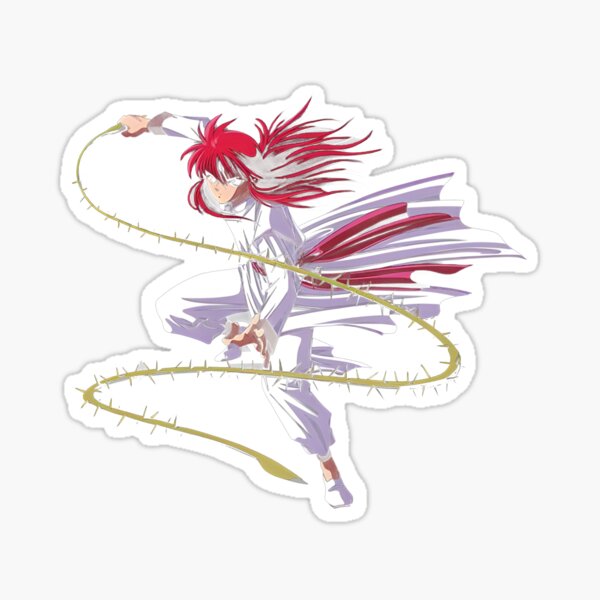 "Yoko Kurama Yu Yu Hakusho" Sticker for Sale by LorenzMaurer | Redbubble