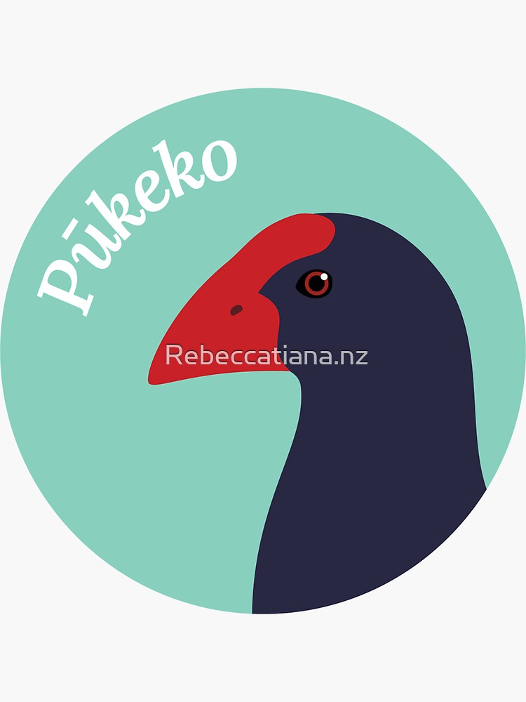"New Zealand Bird | Pukeko" Sticker for Sale by rebeccatiana | Redbubble