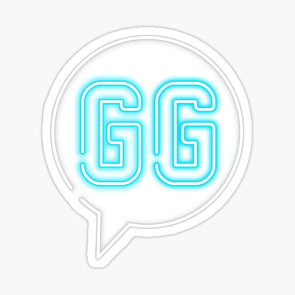 "GG" Sticker for Sale by Saletruba | Redbubble