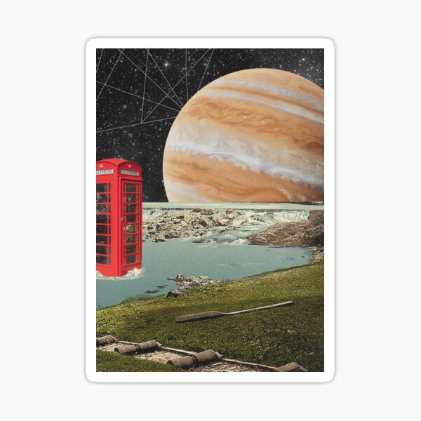 "Mars Moon" Sticker for Sale by pixelmay | Redbubble