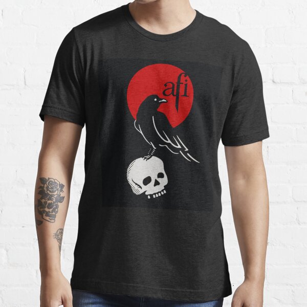 "AFI - crow on skull at midnight graphic for the legendary punk rock ...