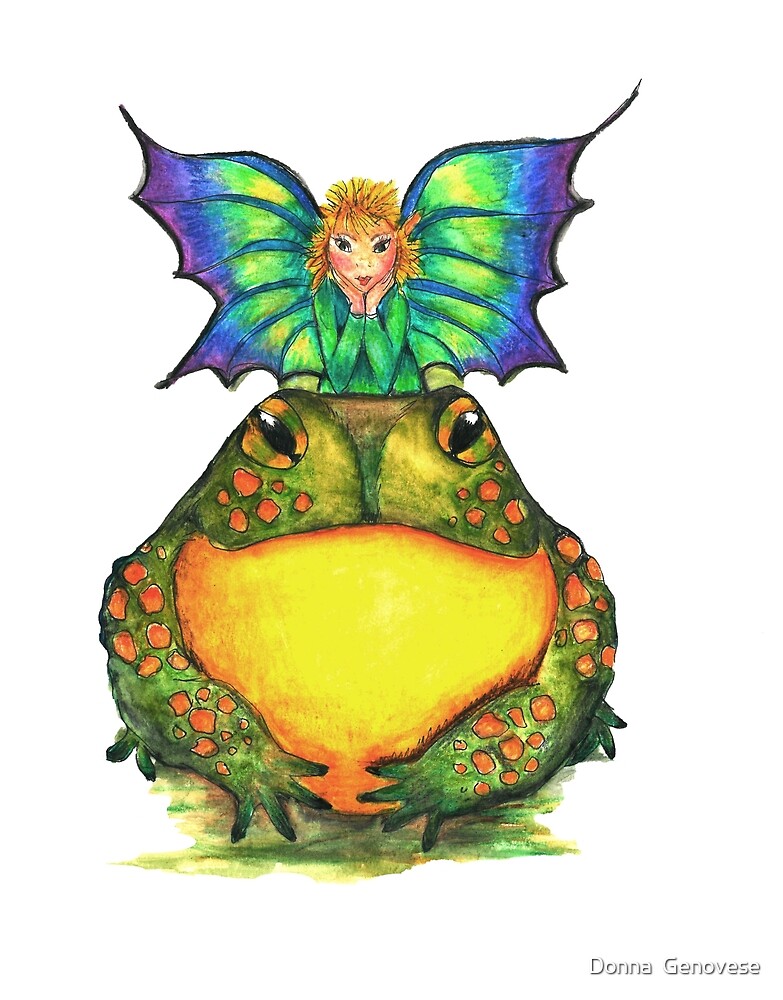 "Fairy and Frog Friends " by Donna Genovese | Redbubble