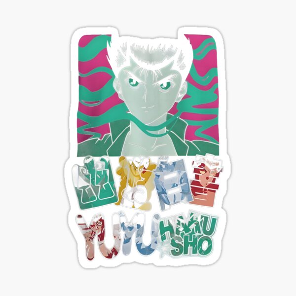 "Yu Yu Hakusho Yusuke Urameshi" Sticker for Sale by HertaReimann ...