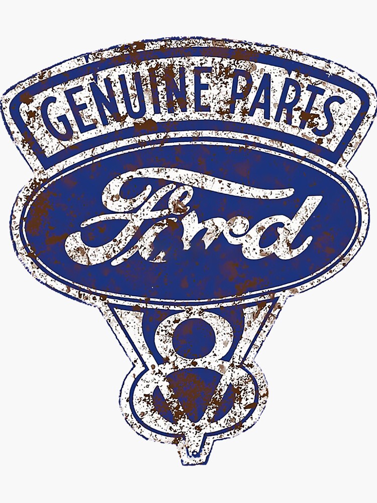 "Genuine Ford Parts" Sticker for Sale by SIERRAGERALDINE | Redbubble