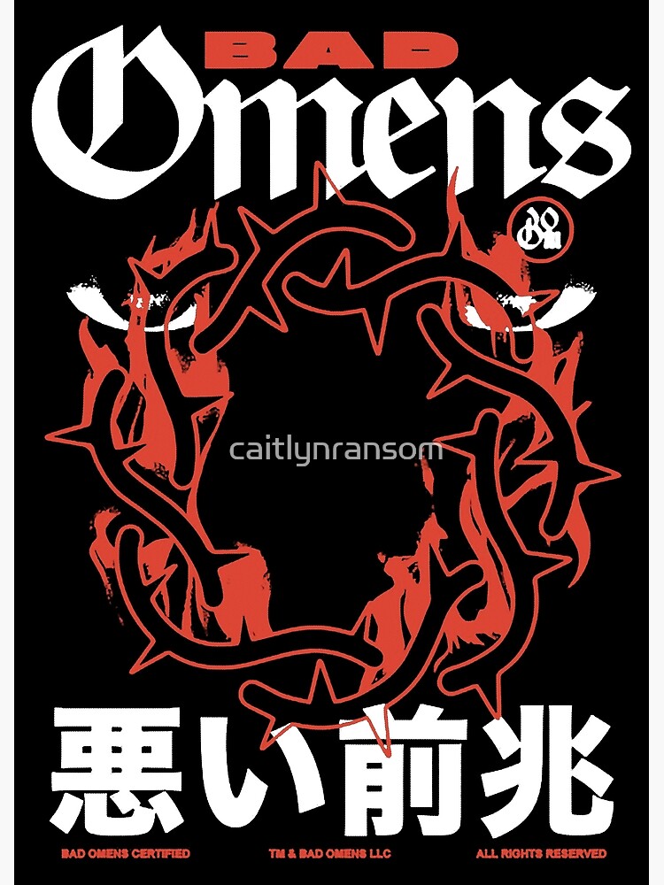 "Bad Omens Merch - Like A Villain" Poster for Sale by caitlynransom ...