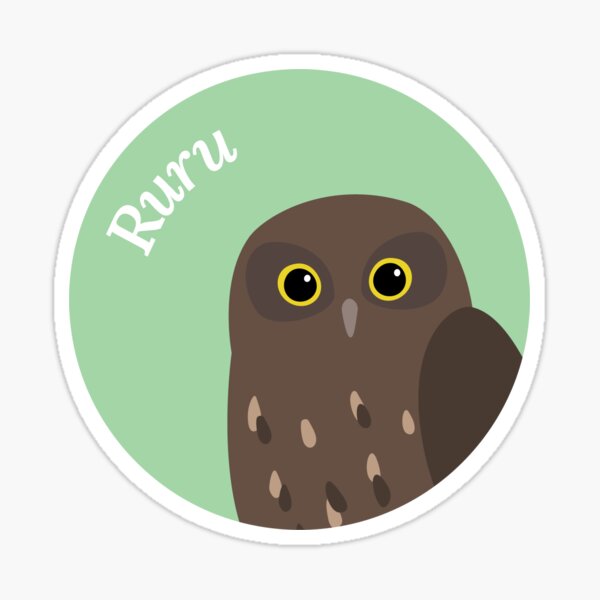 "New Zealand Bird | Ruru | Morepork" Sticker for Sale by rebeccatiana ...