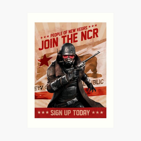 "Fallout NCR Ranger Inspired Poster | Fallout New Vegas Fallout Poster ...