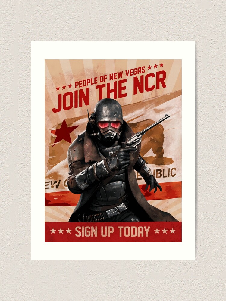 "Fallout NCR Ranger Inspired Poster | Fallout New Vegas Fallout Poster ...