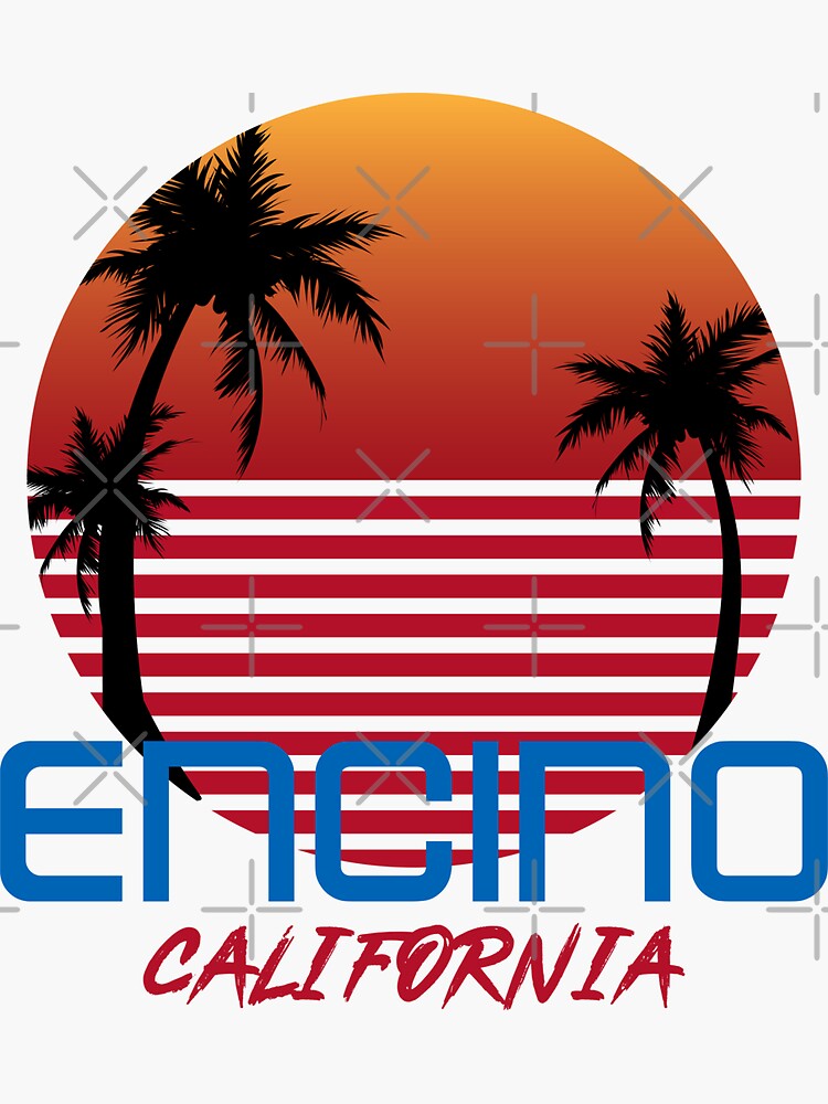 "Encino California" Sticker for Sale by creativetshop | Redbubble