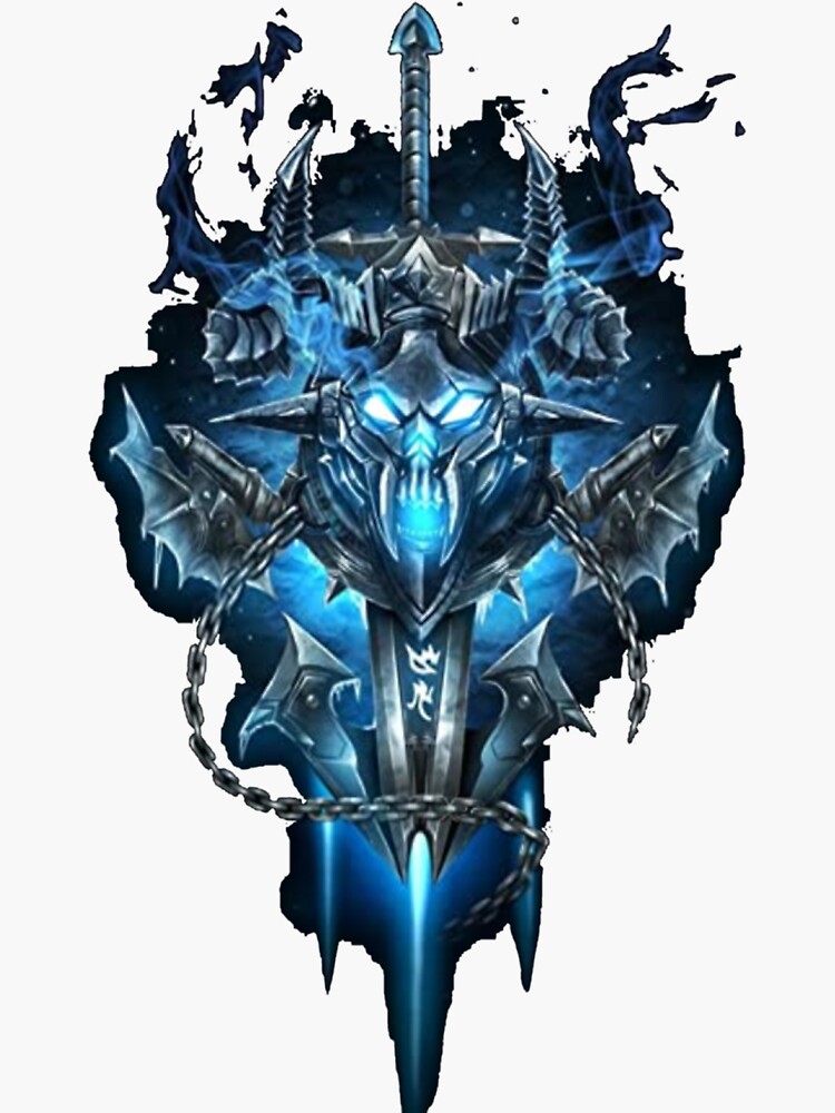 "Frost Death Knight logo" Sticker for Sale by SHANOSANDY | Redbubble