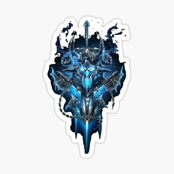 "Frost Death Knight logo" Sticker for Sale by SHANOSANDY | Redbubble
