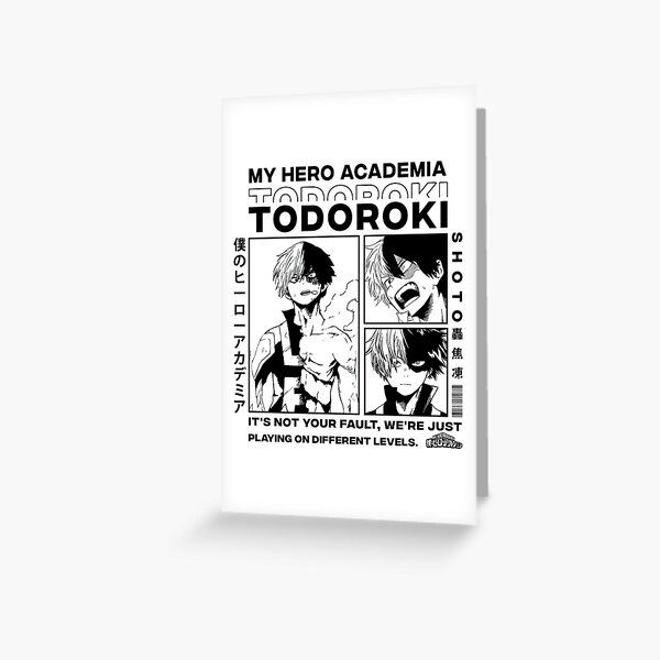 "My Hero Academia Shoto Todoroki" Greeting Card for Sale by Saghanime ...