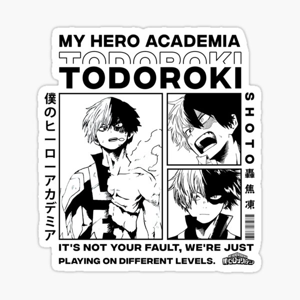 "My Hero Academia Shoto Todoroki" Sticker for Sale by Saghanime | Redbubble