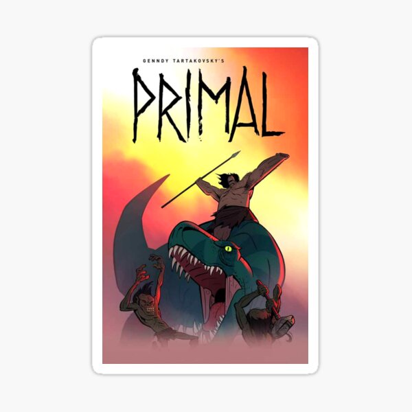 "Primal Dinosaur" Sticker for Sale by Juanscorner | Redbubble