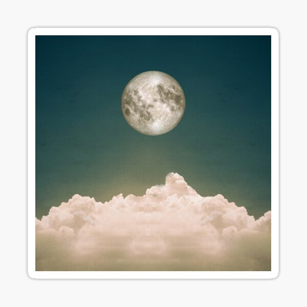 "Moonlight" Sticker for Sale by pixelmay | Redbubble